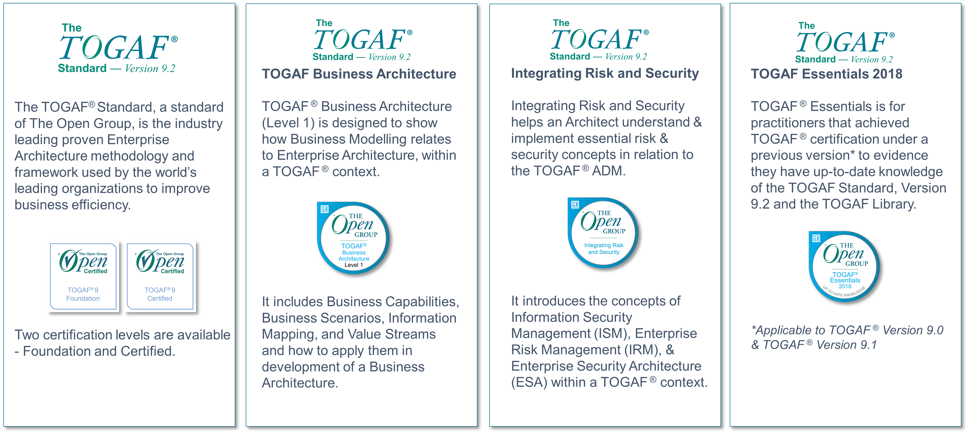 TOGAF® Certification | The Open Group Website TOGAF® Certification | The Open Group Website